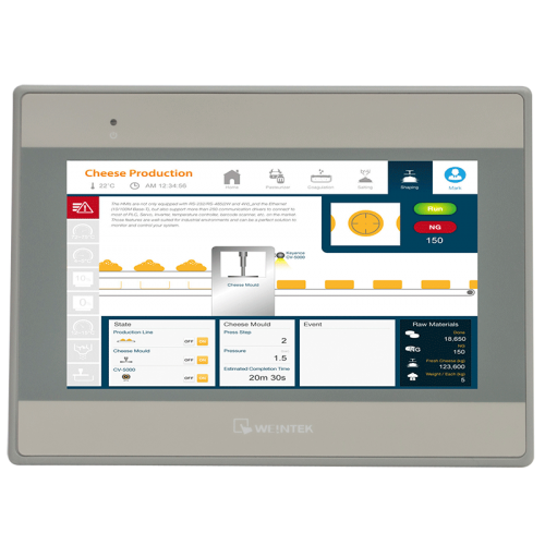 MT8073iE 600MHz CPU, 7” TFT, 16.7M-color, Dual Ethernet, Easy Access 2. ...